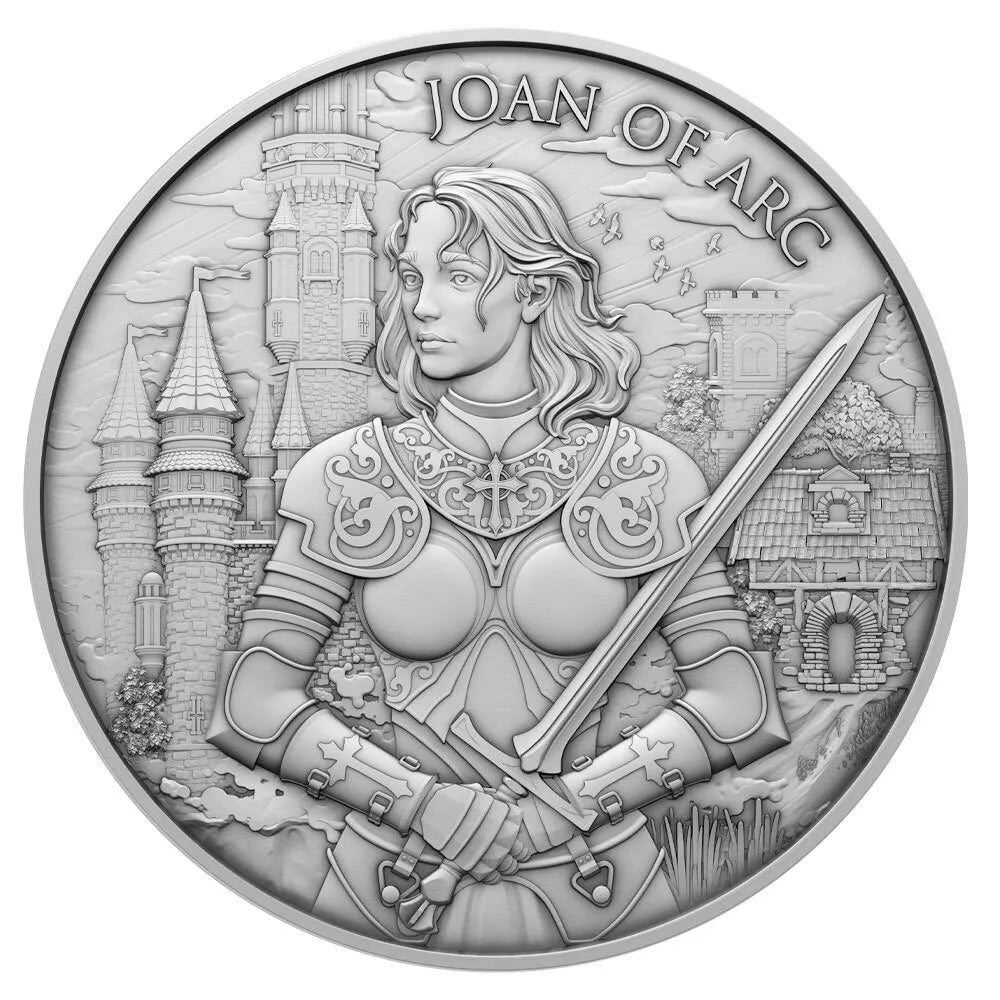 Joan of Arc Legendary Warriors .999 Silver BU Round 2024 – My Collectables