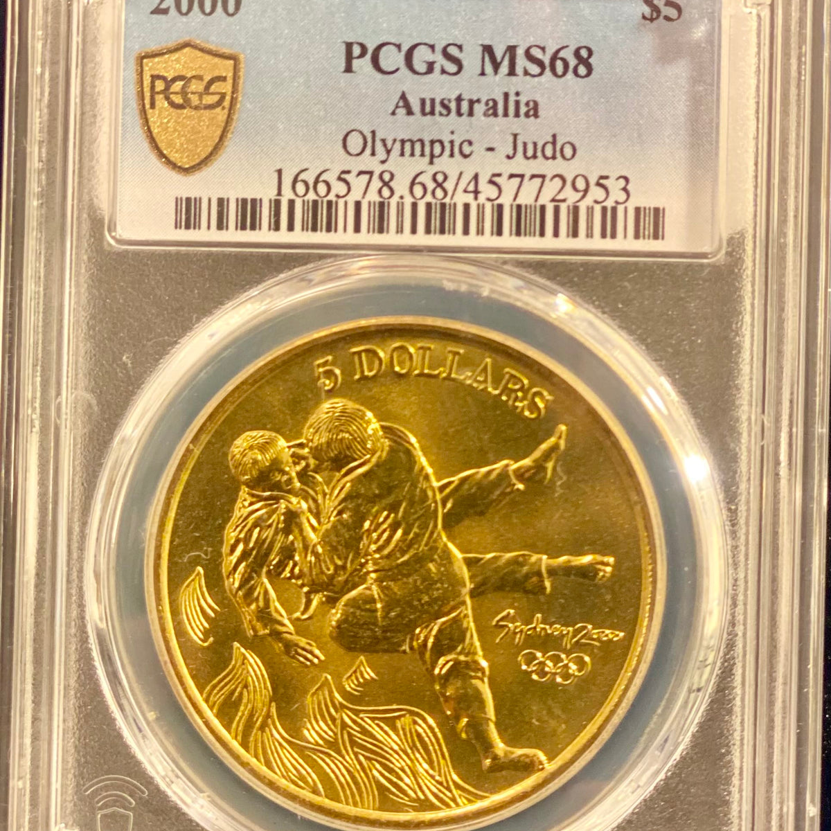 Royal Australian Mint 2000 $5 Olympic Judo PCGS MS68 – My Collectables