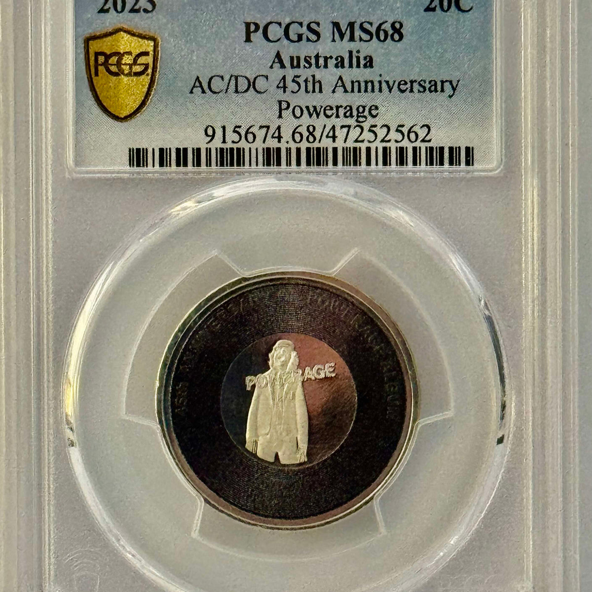 Royal Australian Mint 2021 20c ACDC 45th Anniversary Powerage PCGS MS6 – My Collectables