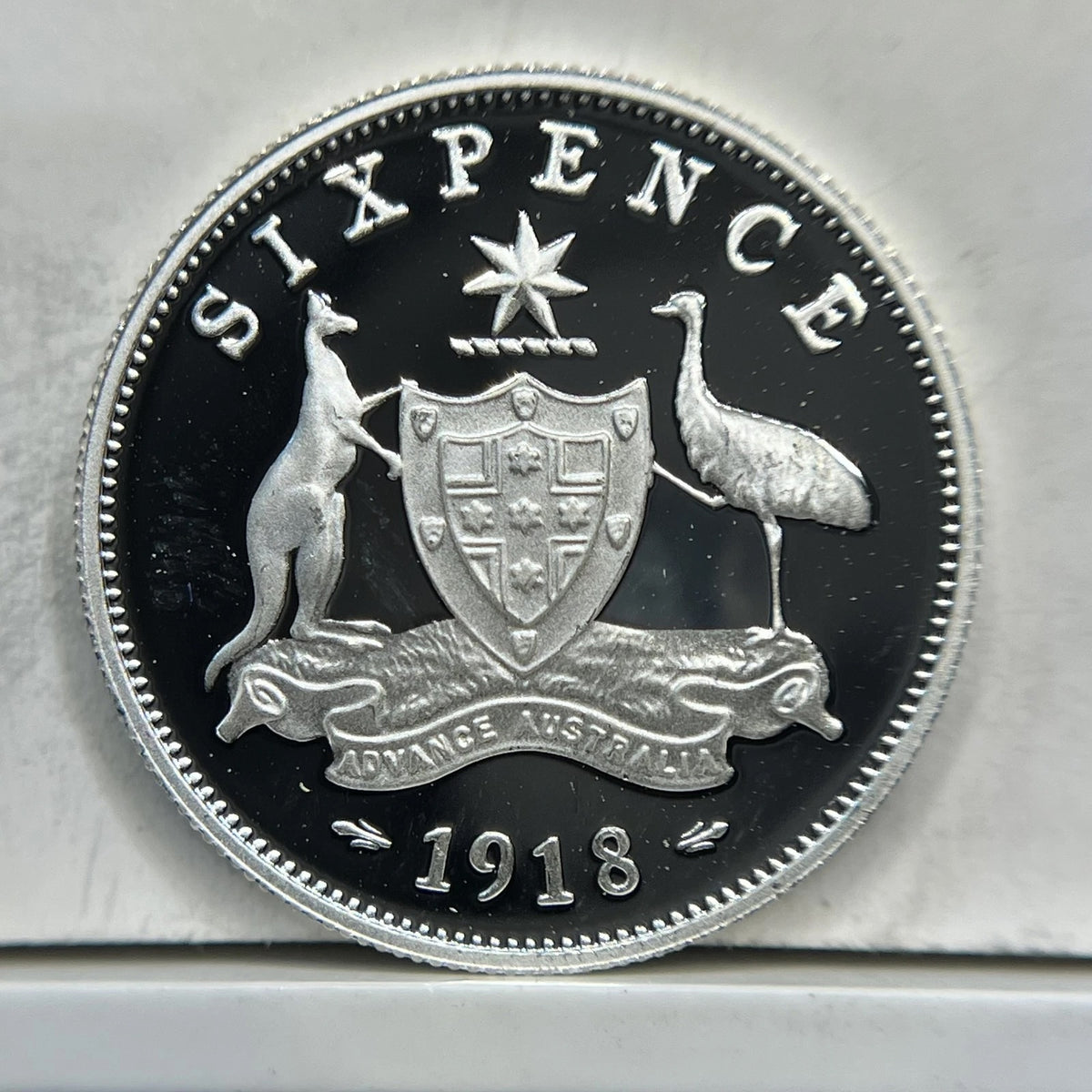 1999 Royal Australian Mint 1918 Sixpence Silver Proof Coin _Ex Masterp – My Collectables