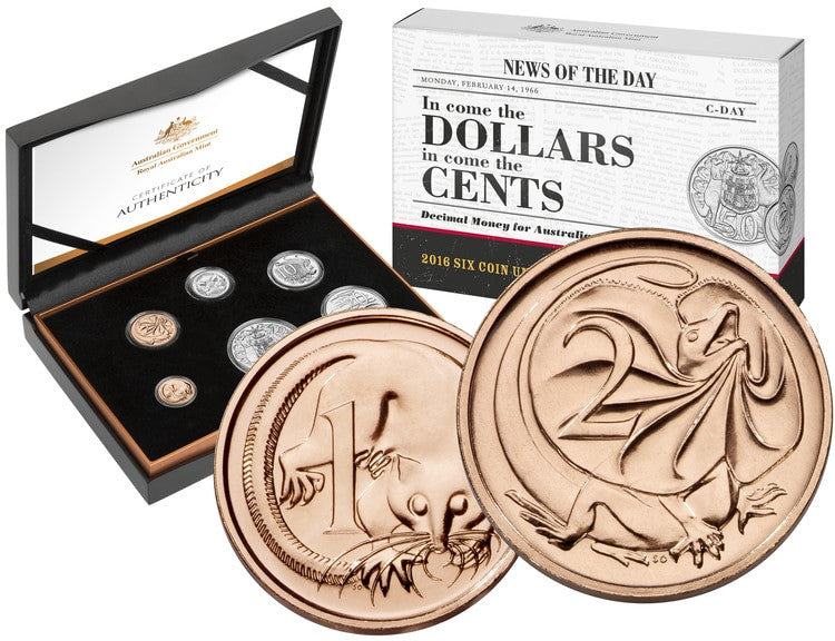 2016 Six Coin Uncirculated Set: In Come the Dollars - In Come the Cents – My Collectables