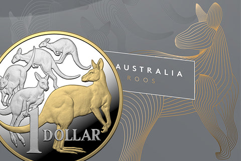 2020 $1 5oz Silver Proof Selectively Gold Plated Coin - Icons of Austr ...