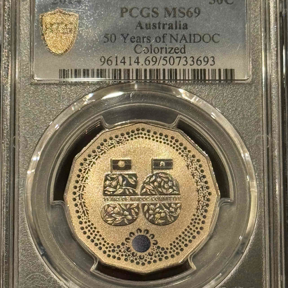 Royal Australian Mint 2024 50 Years of NAIDOC Colorized 50c Coin PCGS ...