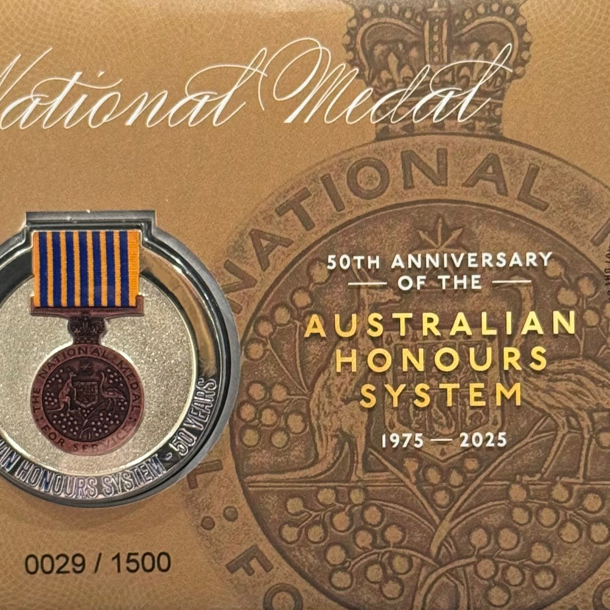 2025 50th Anniversary of the Australian Honours System National Medal ...