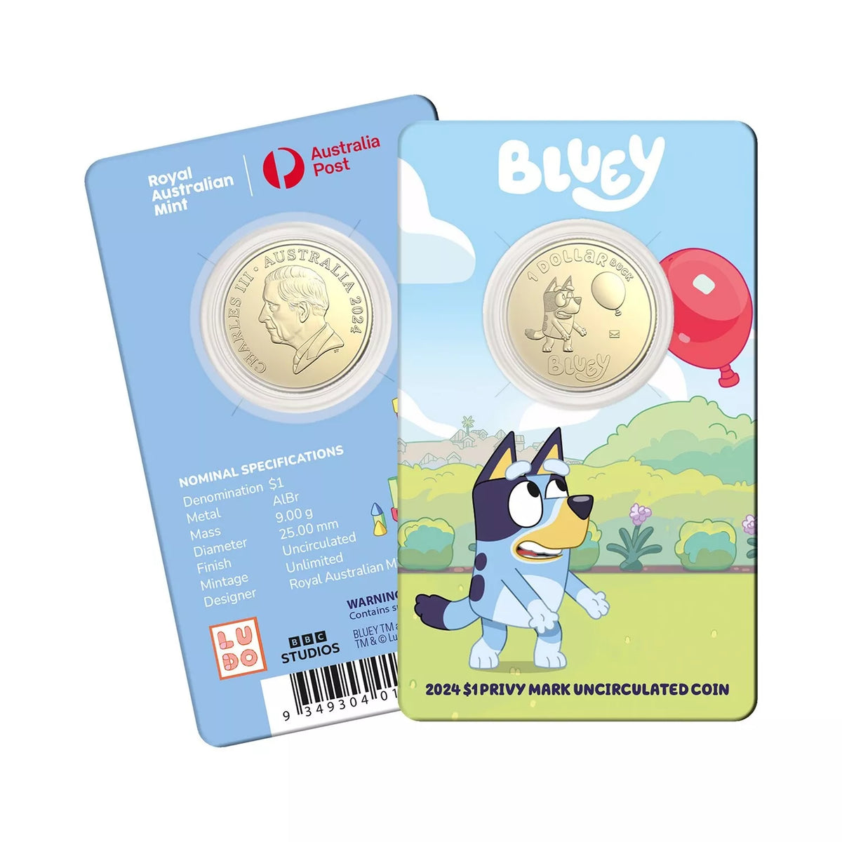 Royal Australian Mint 2024 Bluey Bucks $1 Coin in Card – My Collectables