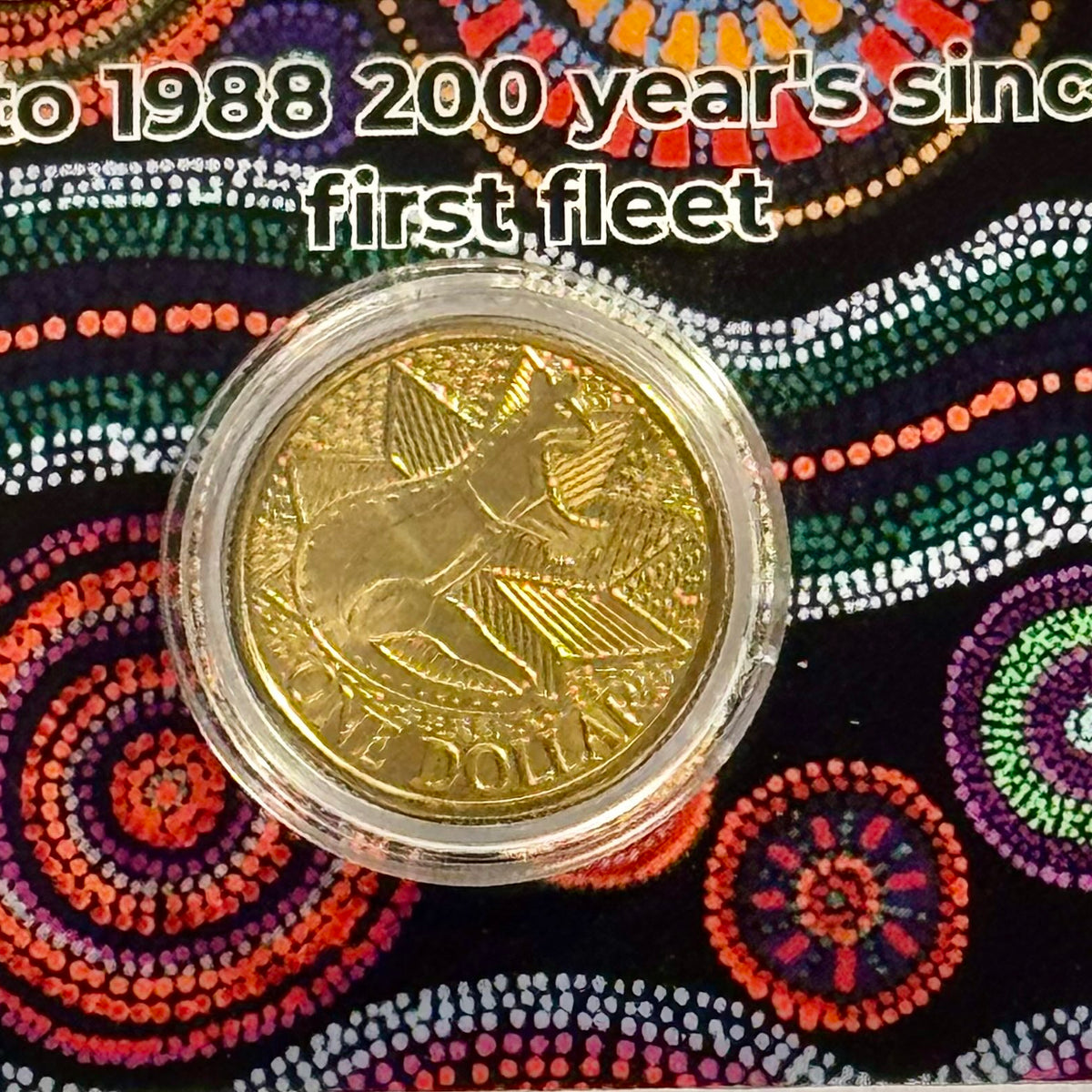 1988 $1 Bicentenary of Australia's First Fleet Coin in Card – My ...