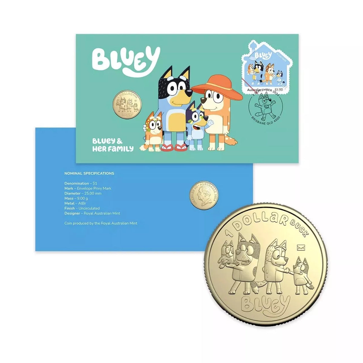 Royal Australian Mint 2024 Bluey Bucks The Heelers Privy $1 PNC – My ...