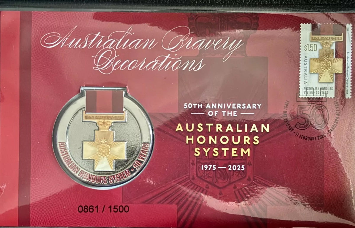 2025 50th Anniversary of the Australian Honours System Bravery Medalli ...