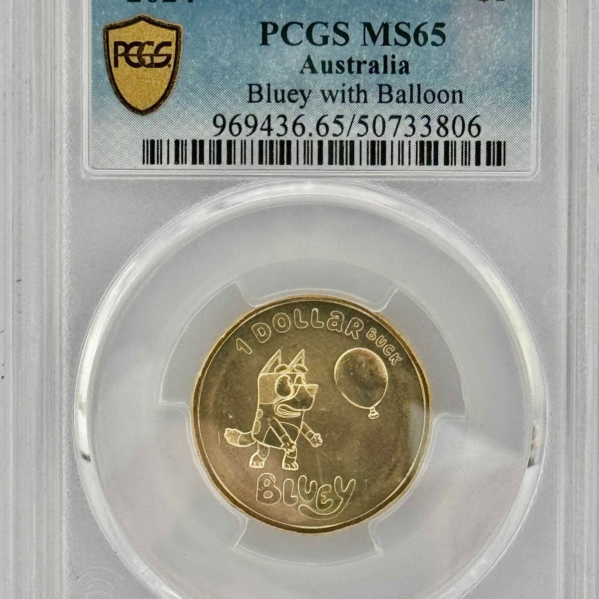 Royal Australian Mint 2024 $1 Bluey with Balloon PCGS MS65 (Copy) – My ...