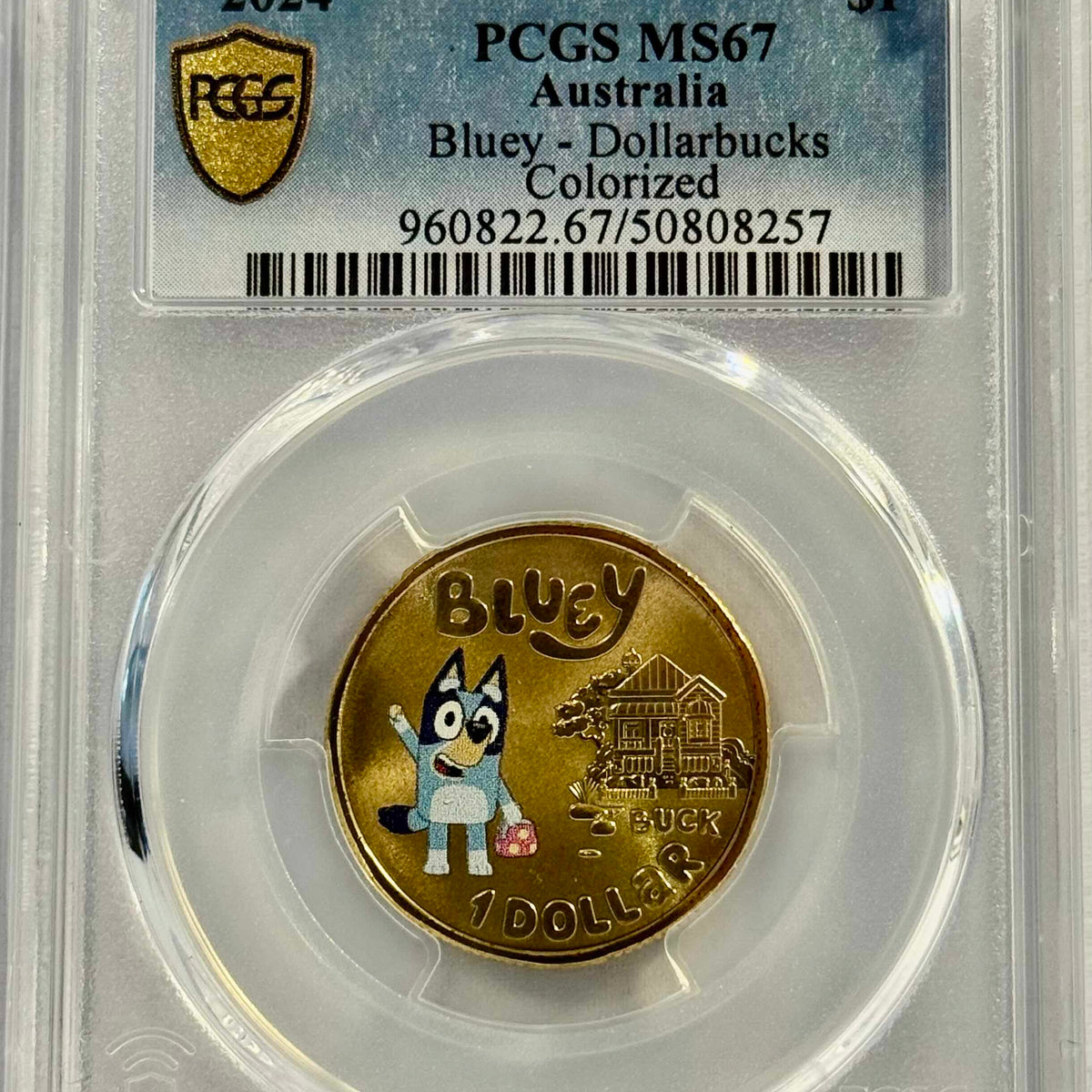 Royal Australian Mint 2024 Bluey Dollarbucks Colorized PCGS MS67 – My ...