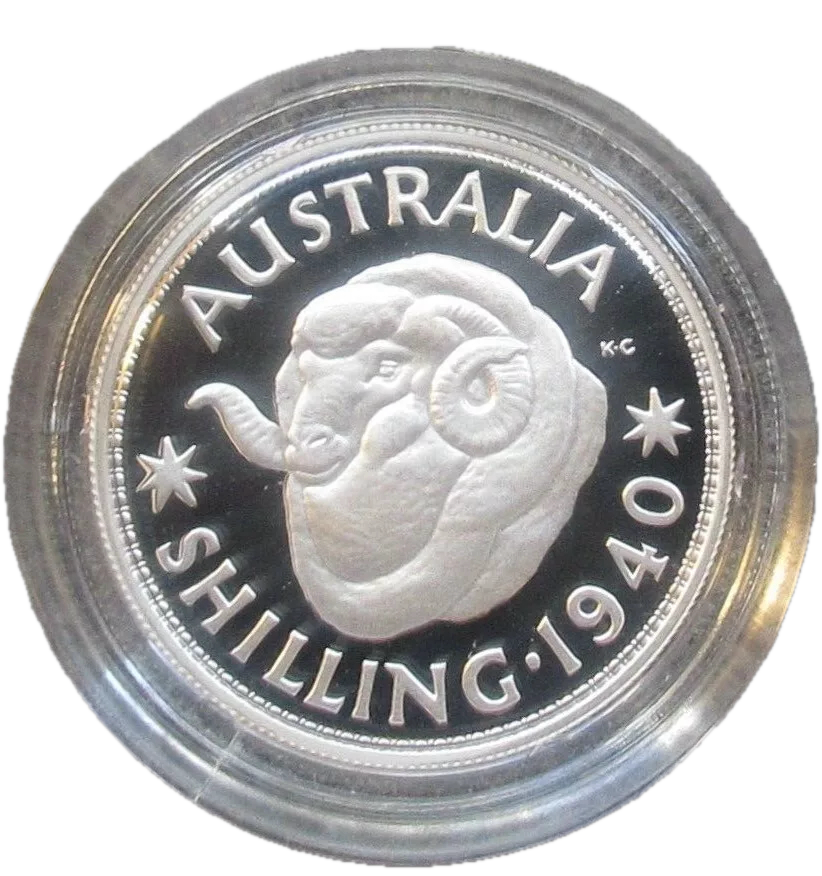 Royal Australian Mint 1999 Australian Shilling 1940 Silver Proof Coin ...