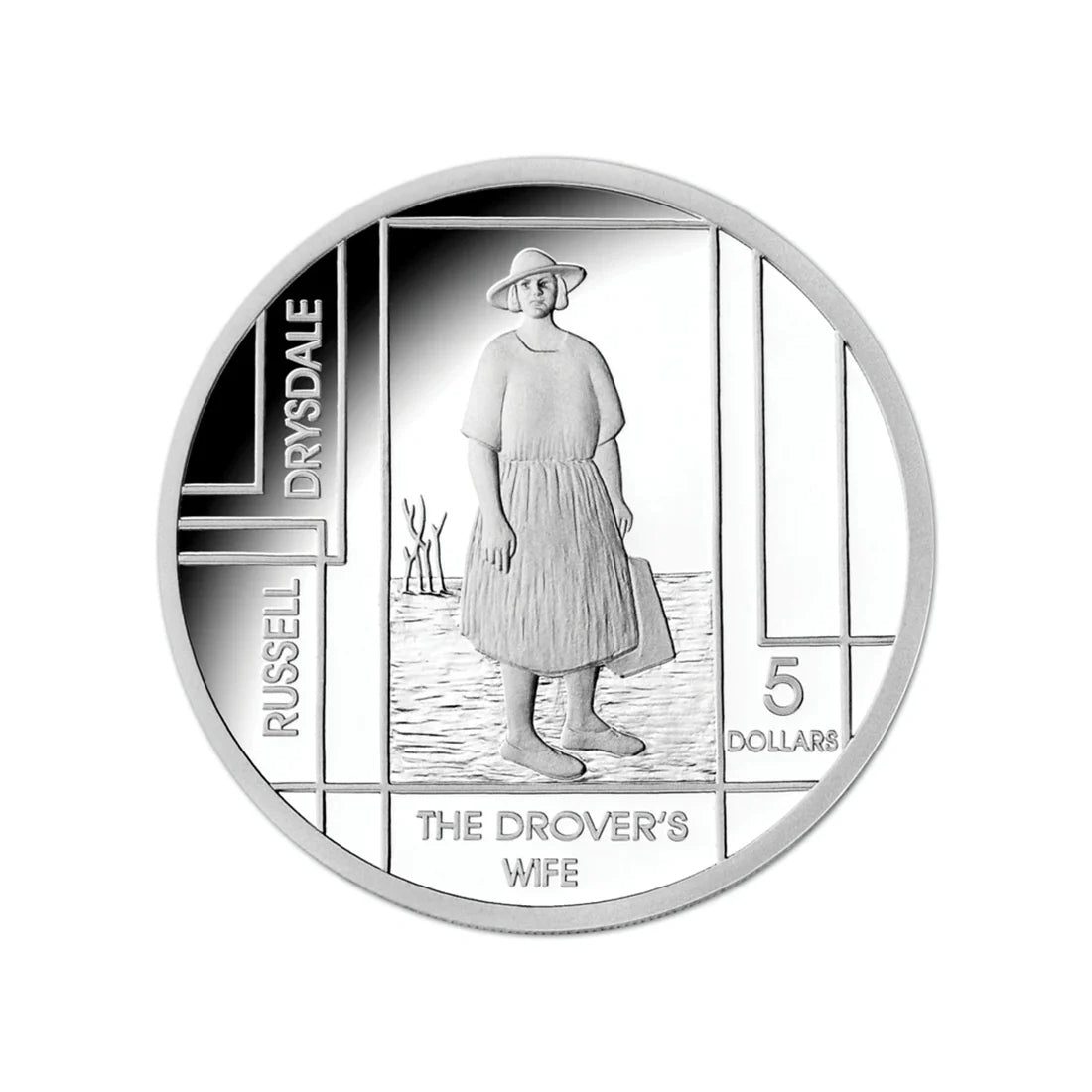Royal Australian Mint 2006 $5 Russell Drysdale The Drovers Wife 1.17 o ...