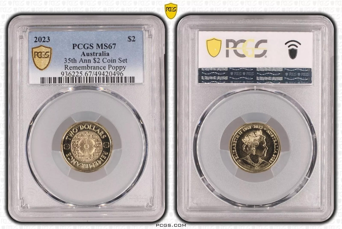 Royal Australian Mint 2023 35th Anniversary $2 Coin Set PCGS Gold Popp ...