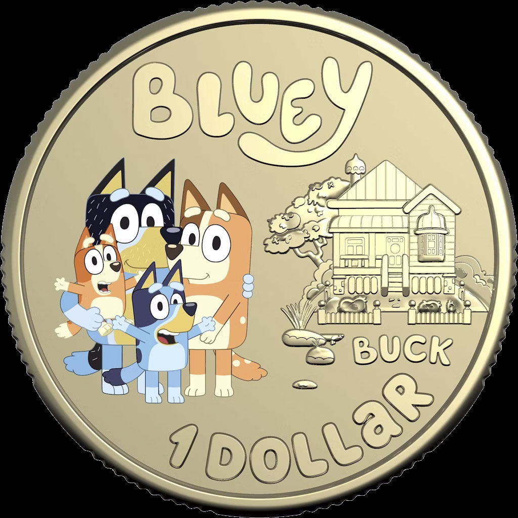 Royal Australian Mint 2024 UNC Bluey Dollarbucks - Design 2 - Heelers ...