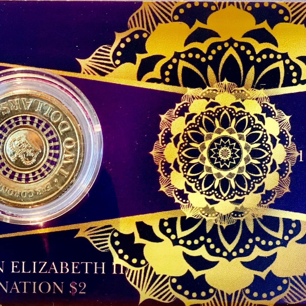 2013 60th Anniversary of Queens Coronation purple Coloured UNC Coin in ...