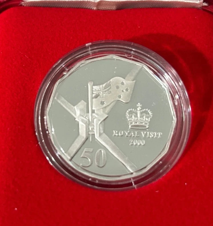 Royal Australian Mint 2000 Royal Visit 50c Fine Silver Proof Coin – My ...