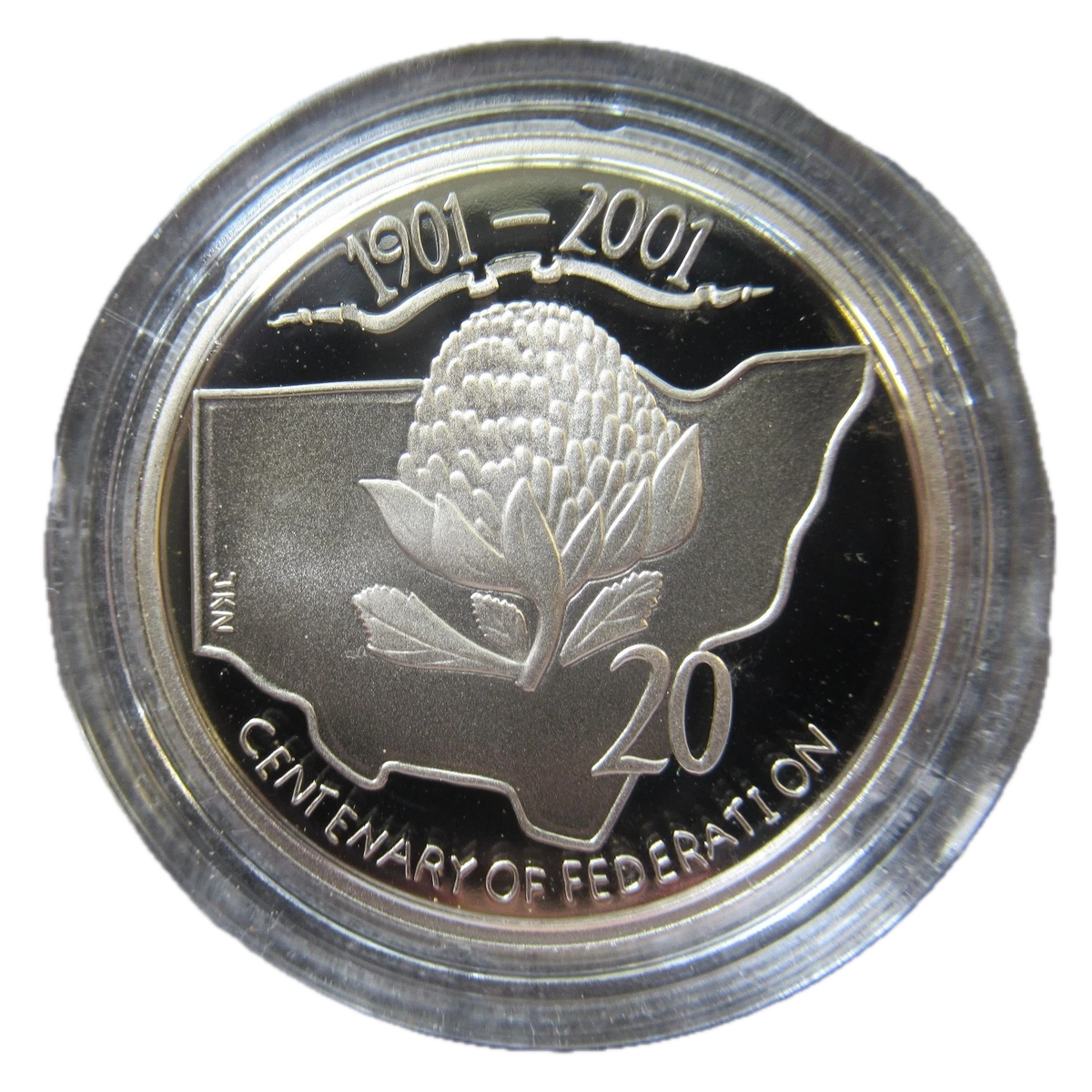 Royal Australian Mint Centenary of Federation NSW 2001 Proof 20c Coin ...