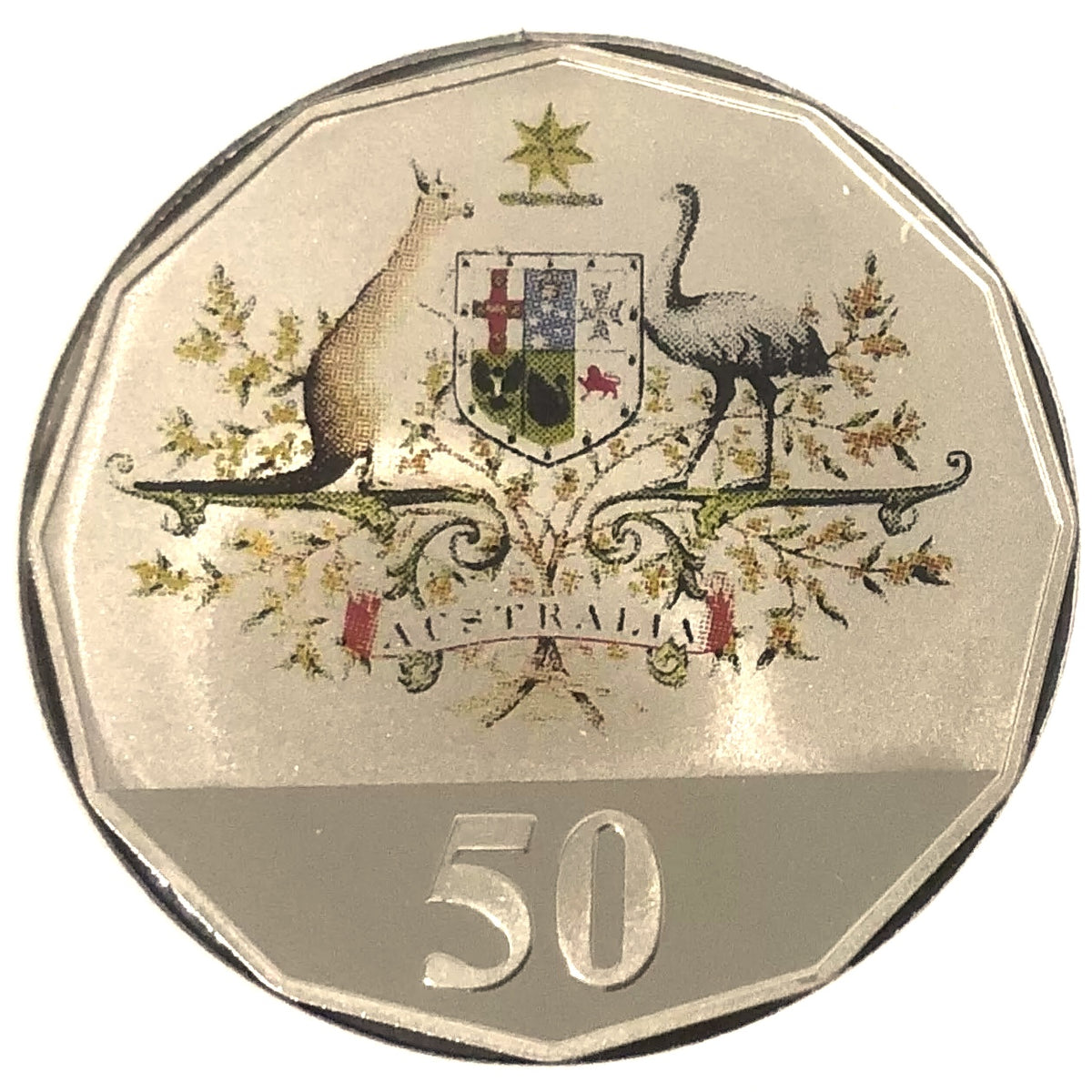 Royal Australian Mint Centenary of Federation Coloured 50c 2001 Proof ...
