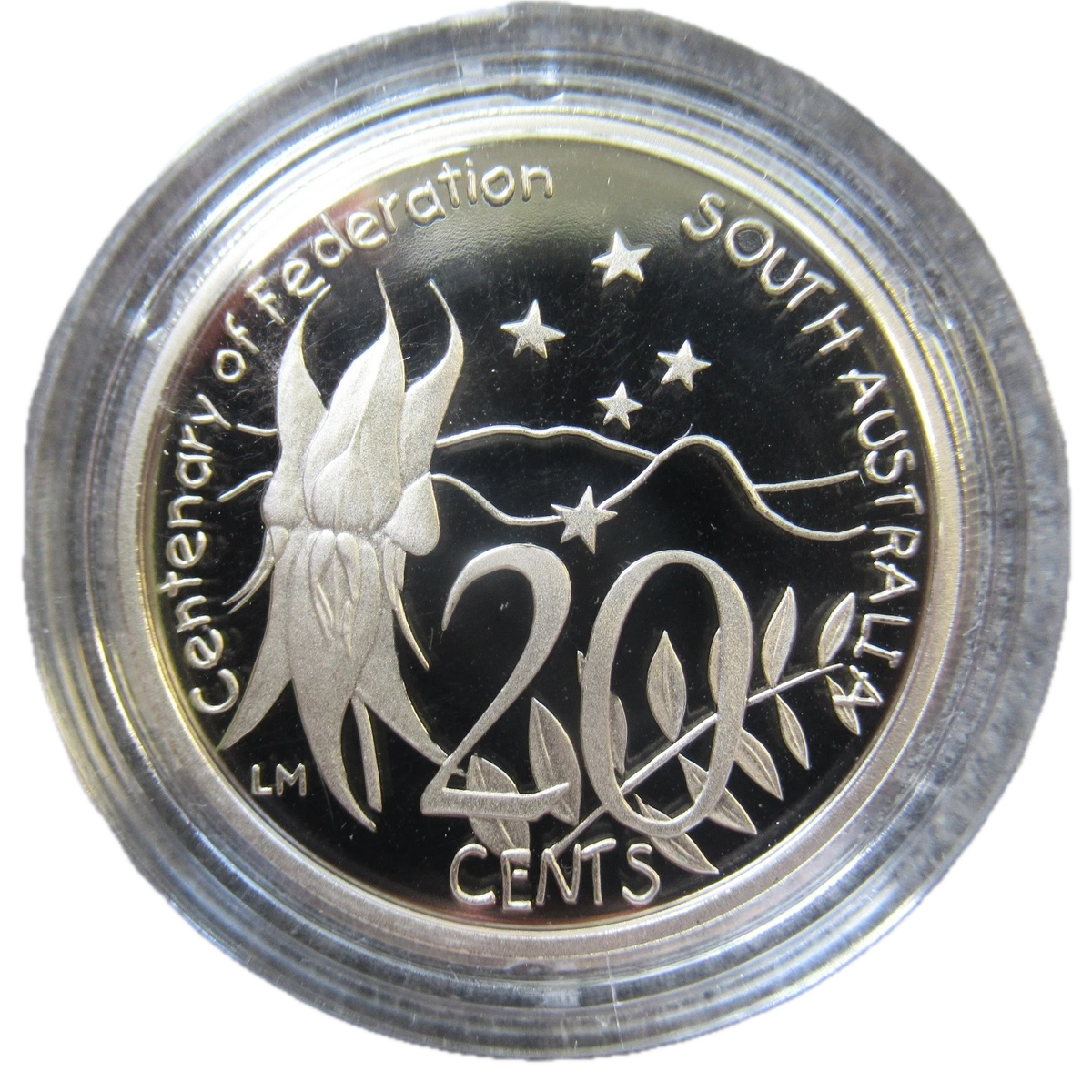 Royal Australian Mint 2001 Centenary of Federation SA 20c Proof Coin ...