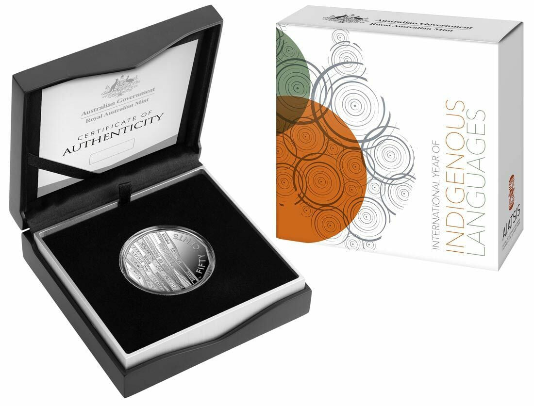 2019 50c Fine Silver Proof Coin International Year of Indigenous ...