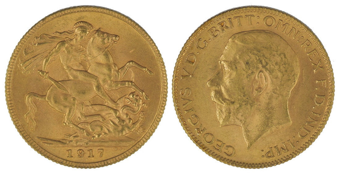 1917 King George V Perth Mint Gold Sovereign – My Collectables