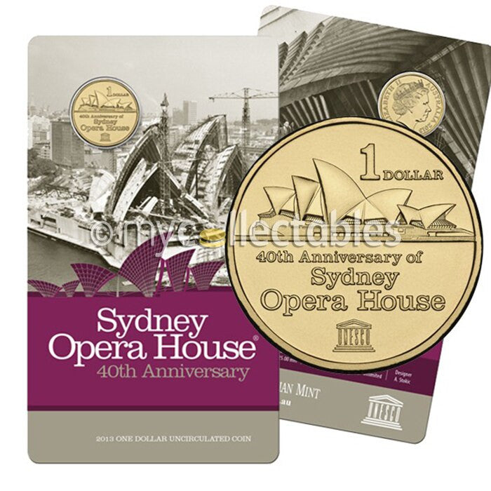 2013 $1 Coin - 40th Anniversary of Sydney Opera House – My Collectables