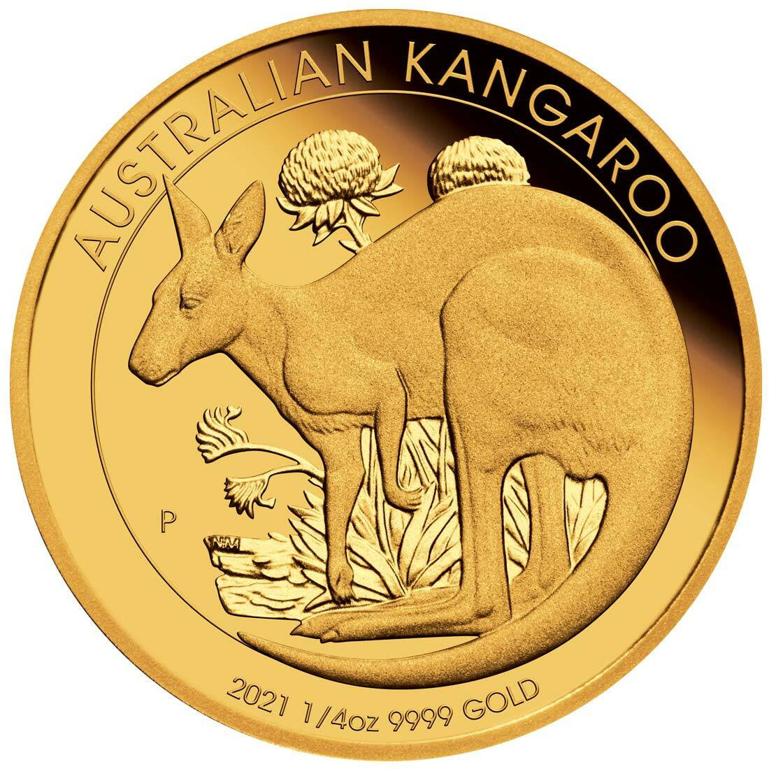 2021 1/4oz Gold Proof Coin - Australian Kangaroo – My Collectables