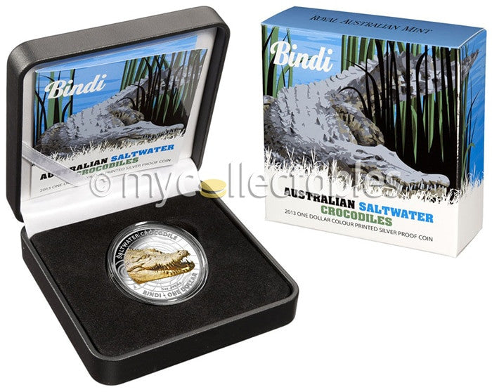 2013 $1 Australian Saltwater Crocodiles Silver Proof Coin - Bindi – My ...