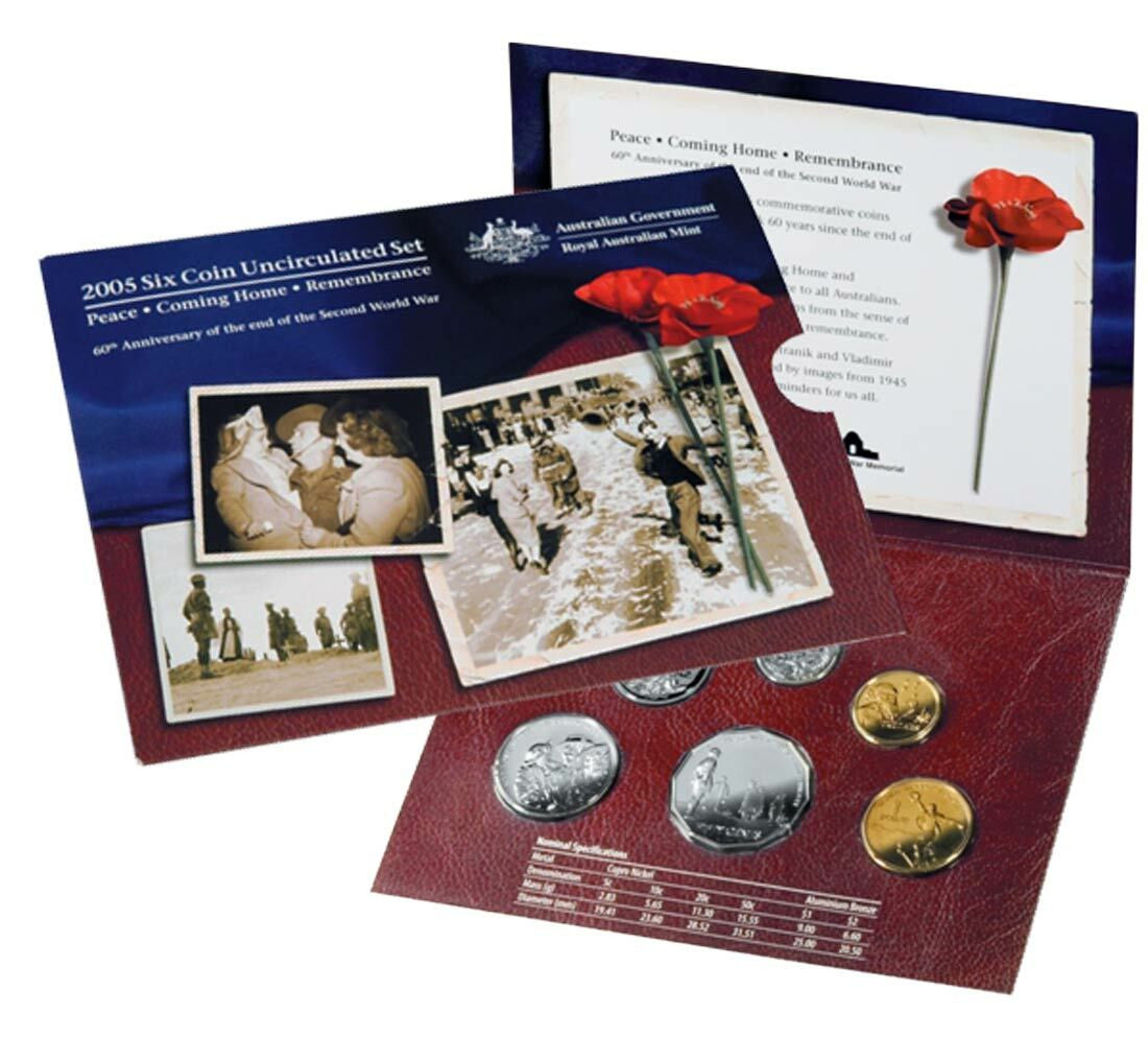 2005 End of WWII 60th Anniversary Six Coin Mint Set – My Collectables