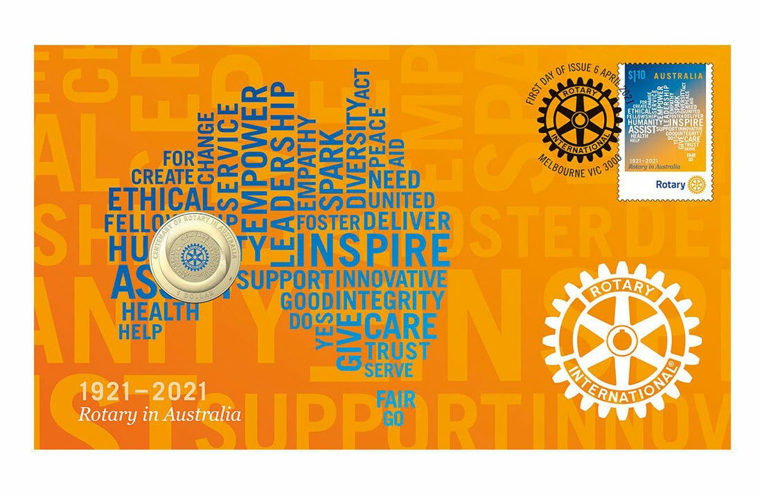 Rotary Australia: 100 Years Stamp and Coin Cover PNC – My Collectables