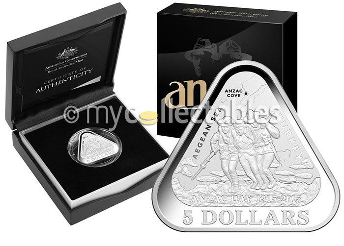 2015 $5 Fine Silver Proof Triangular Coin - ANZAC Centenary – My ...
