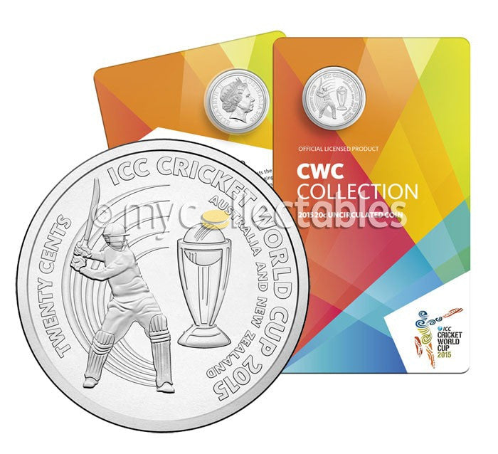 2015 20c CuNi Uncirculated Coin - ICC Cricket World Cup – My Collectables