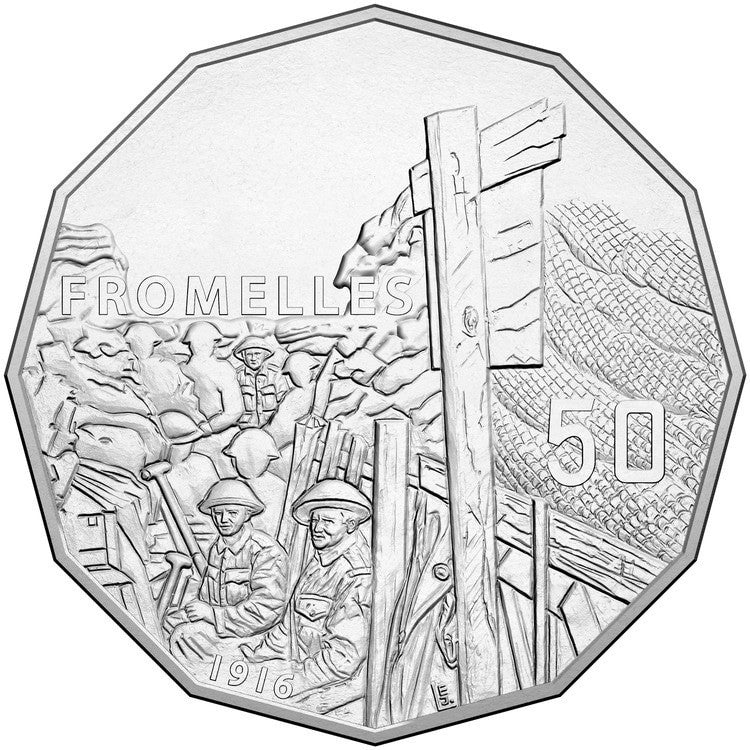 2016 50c Uncirculated Coin - The Battle of Fromelles The Western Front ...