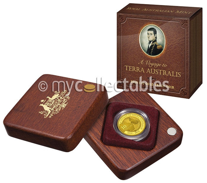 2014 $10 Gold Proof C Mintmark Coin - A Voyage Terra Australis – My ...