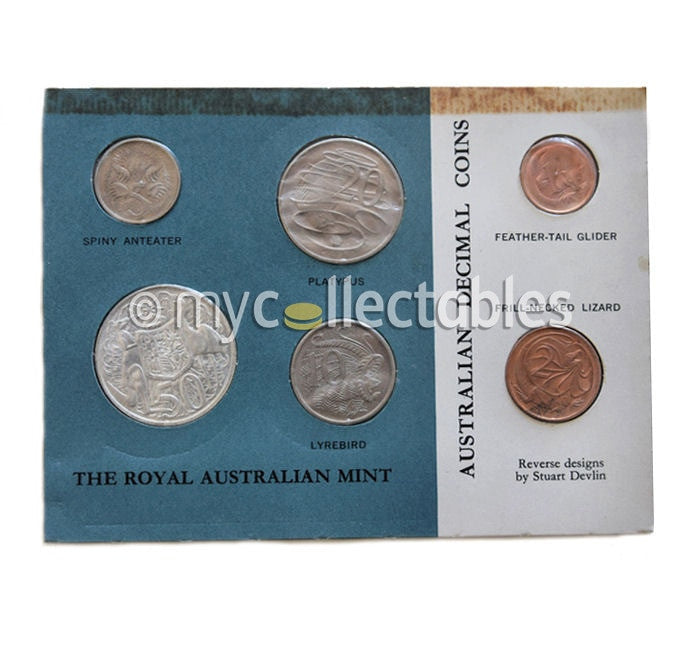 1966 Royal Australian Mint Uncirculated Six Coin Year Set – My Collectables