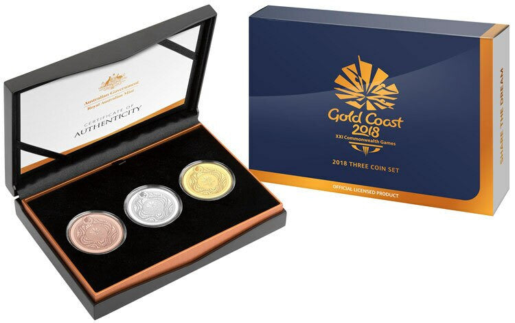 2018 Three Coin Set - XXI Commonwealth Games – My Collectables