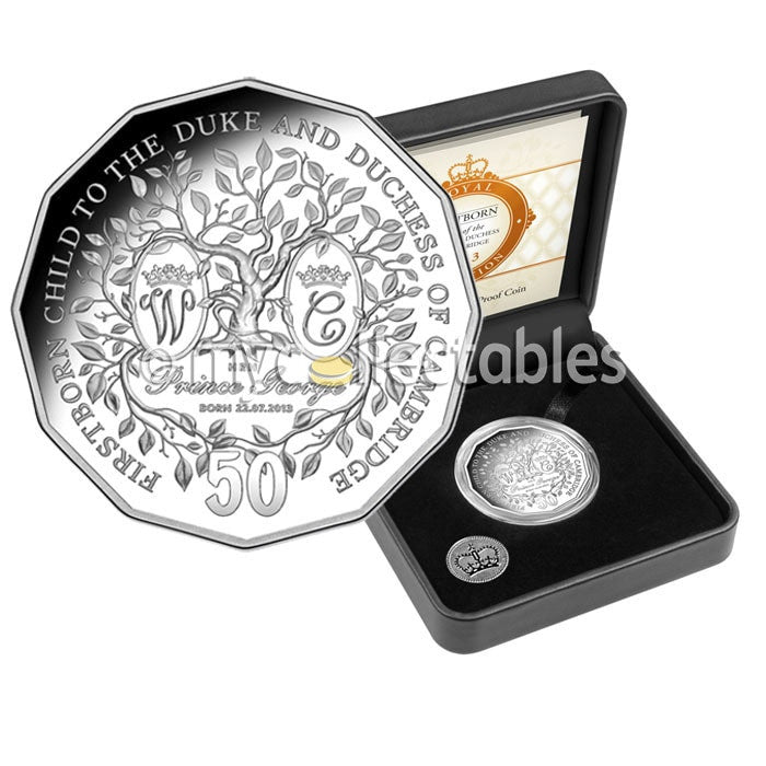 2013 50c Silver Proof Coin Firstborn Baby of the Duke and Duchess of ...