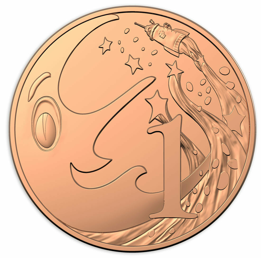 2019 1c Coin - 60th Anniversary of Mr Squiggle and Friends - Mr ...