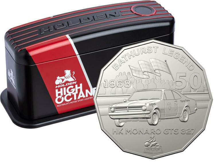2018 50c Coloured Unc 7-Coins Set - Holden Performance Vehicle Tin Set ...