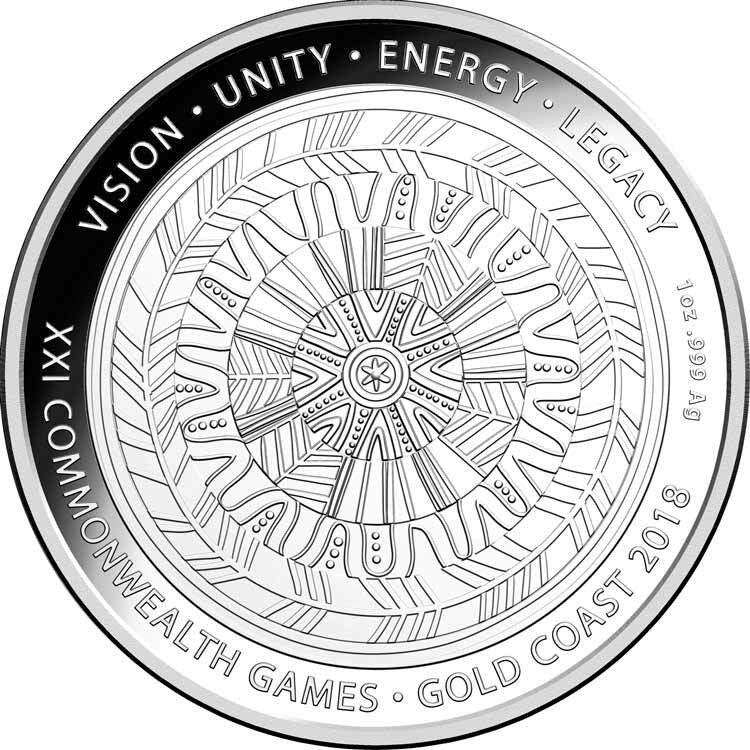 2018 $1 1oz Silver Uncirculated Coin -XXI COMMONWEALTH GAMES- A Legacy ...