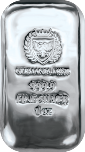 Bullion Germania Mint 1 oz Silver 999.9 Cast Bar – My Collectables